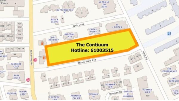 The Continuum condo at Thiam Siew Ave Location